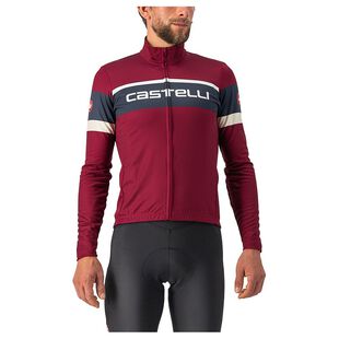 Castelli Mens Passista Jersey (Bordeaux/Savile Blue/Chalk) | Sportpurs