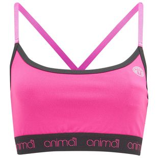 Animal Womens Lea Felix Sports Bra (Indian Berry Pink) | Sportpursuit.