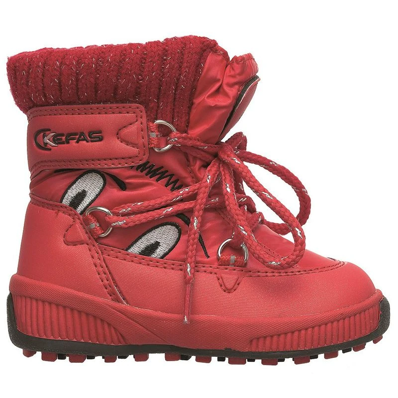 Kefas Kids Happy Eyes Boots (Red) | Sportpursuit.com