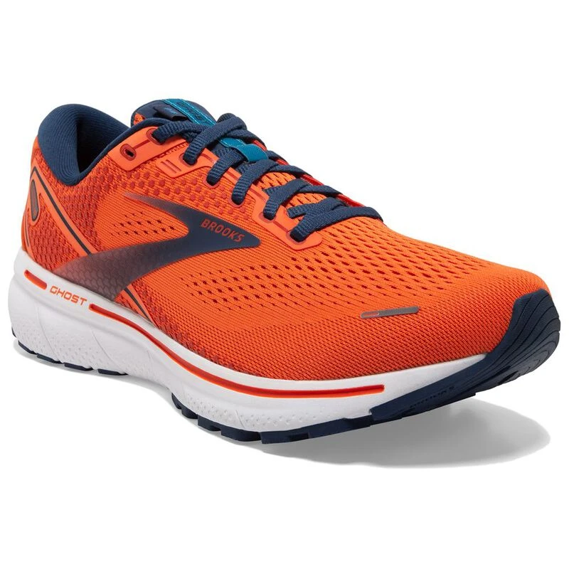 Brooks Mens Ghost 14 Shoes (Orange/Titan/Flame) | Sportpursuit.com