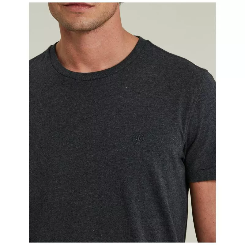 Fat Face Mens Lulworth Crew Neck T-Shirt (Charcoal) | Sportpursuit.com