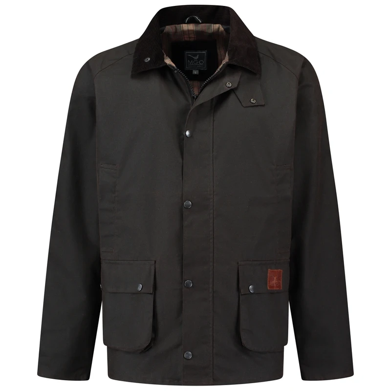 MGO Mens Boris Wax Jacket (Brown) | Sportpursuit.com