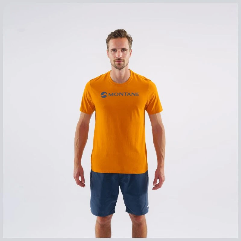 Montane Mens Mono Logo T-Shirt (Inca Gold) | Sportpursuit.com
