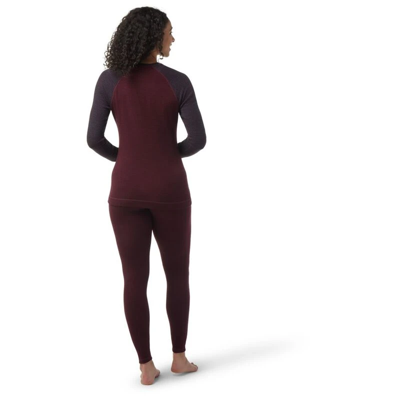 Smartwool Womens Classic Thermal Pullover (Black Cherry Dot) | Sportpu