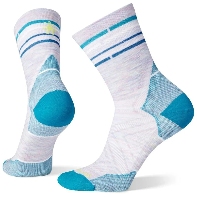 Smartwool Womens Run Zero Cushion Mid Crew Socks (Purple Eclipse) | Sp