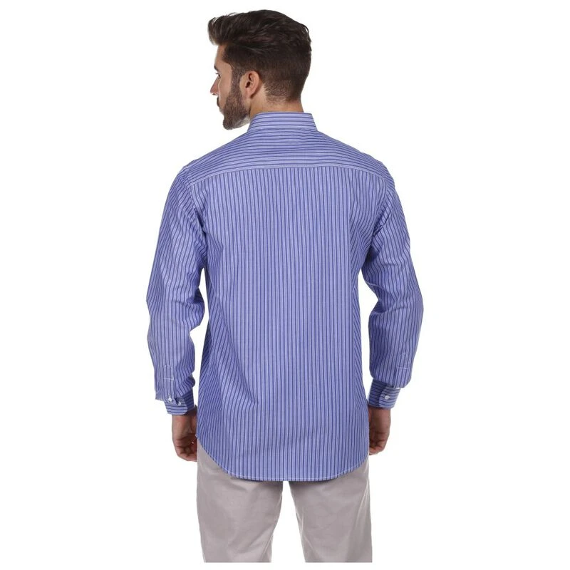 The Time of Bocha Mens MI1COT-215 Shirt (Blue Stripe) | Sportpursuit.c