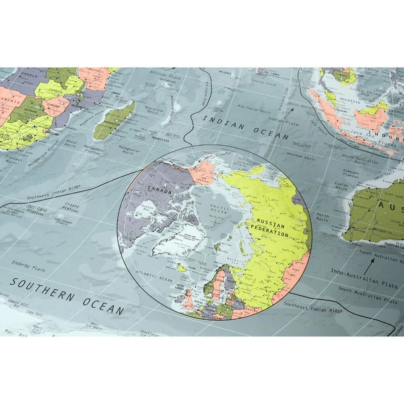 The Future Mapping Company Paper Colour Map v.2 World Map (1300 x 720m