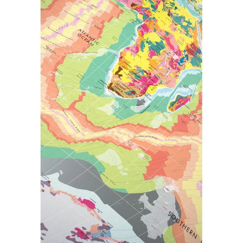 The Future Mapping Company Magnetic World Geology Map (1960 x 1000mm)