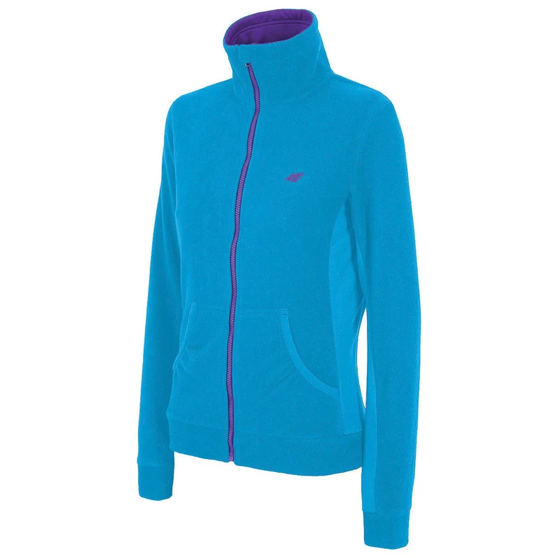 4F Womens 240 gsm Fleece Jacket (Turquoise Sport) | Sportpursuit.com