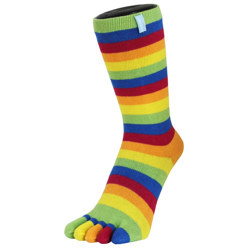 Stripey Toe Socks 3 Pack Green
