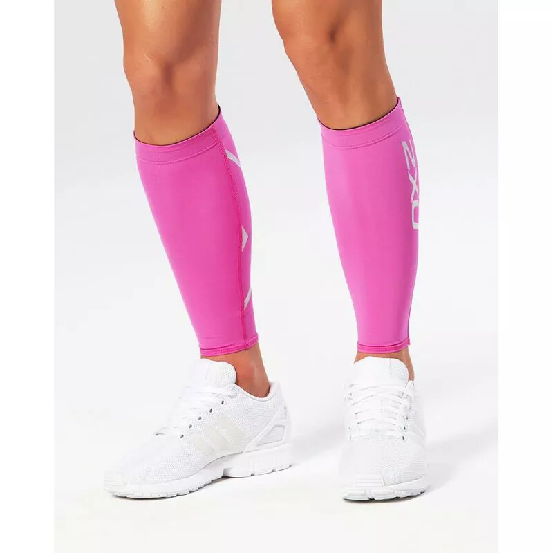 2XU Compression Calf Guard (Hot Pink) | Sportpursuit.com